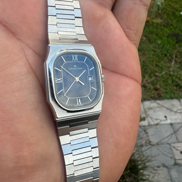 Hamilton | Accessories | Rare Hamilton 87 Swiss Quartz Stainless Mens ...